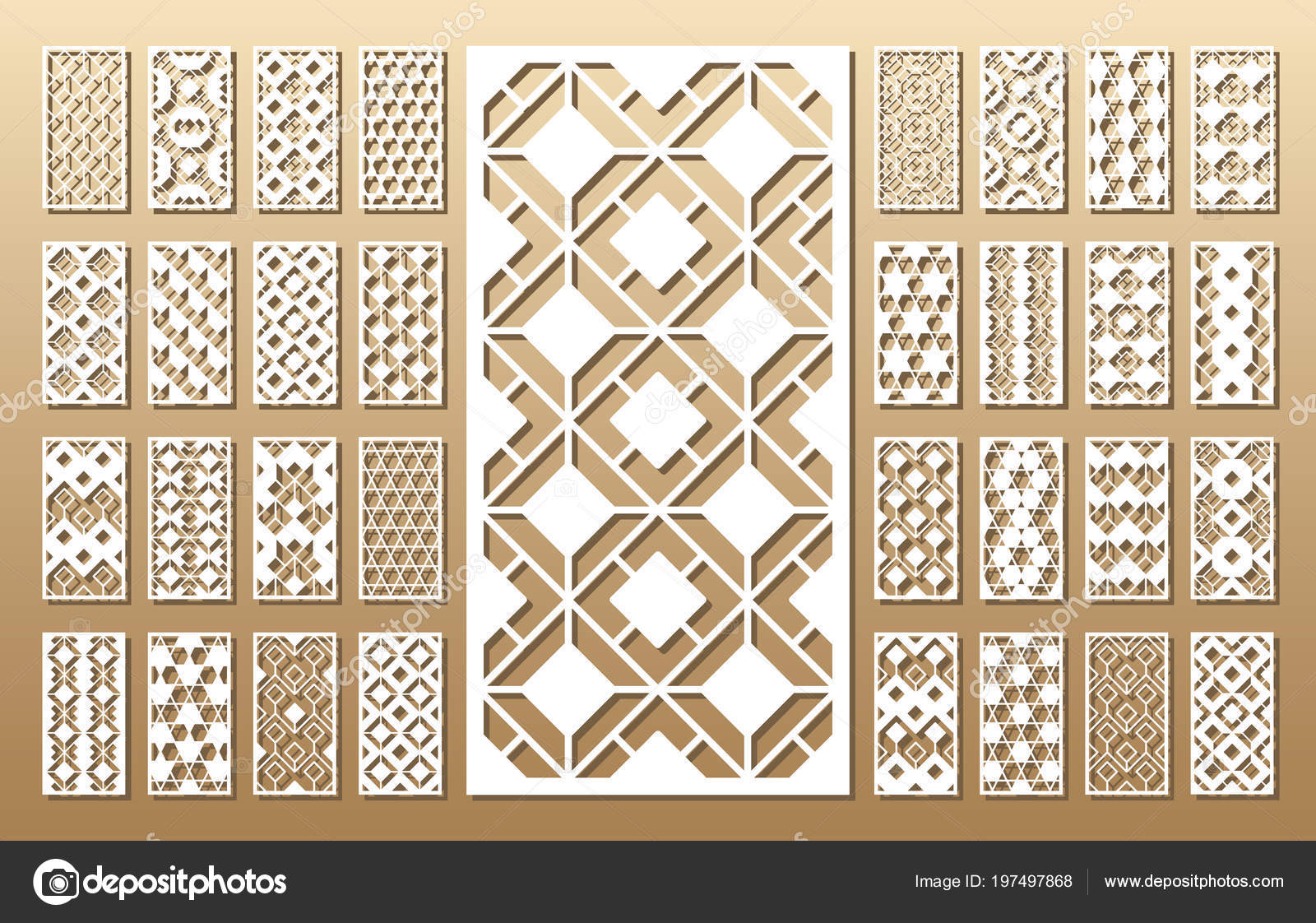 Laser cut vector panels — Stock Vector © midonova.tamara #197497868 Laser cut vector panels — Stock Vector © midonova.tamara #197497868
