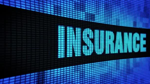 Insurance Side Text Scrolling LED Wall Pannel Display Sign Board ...