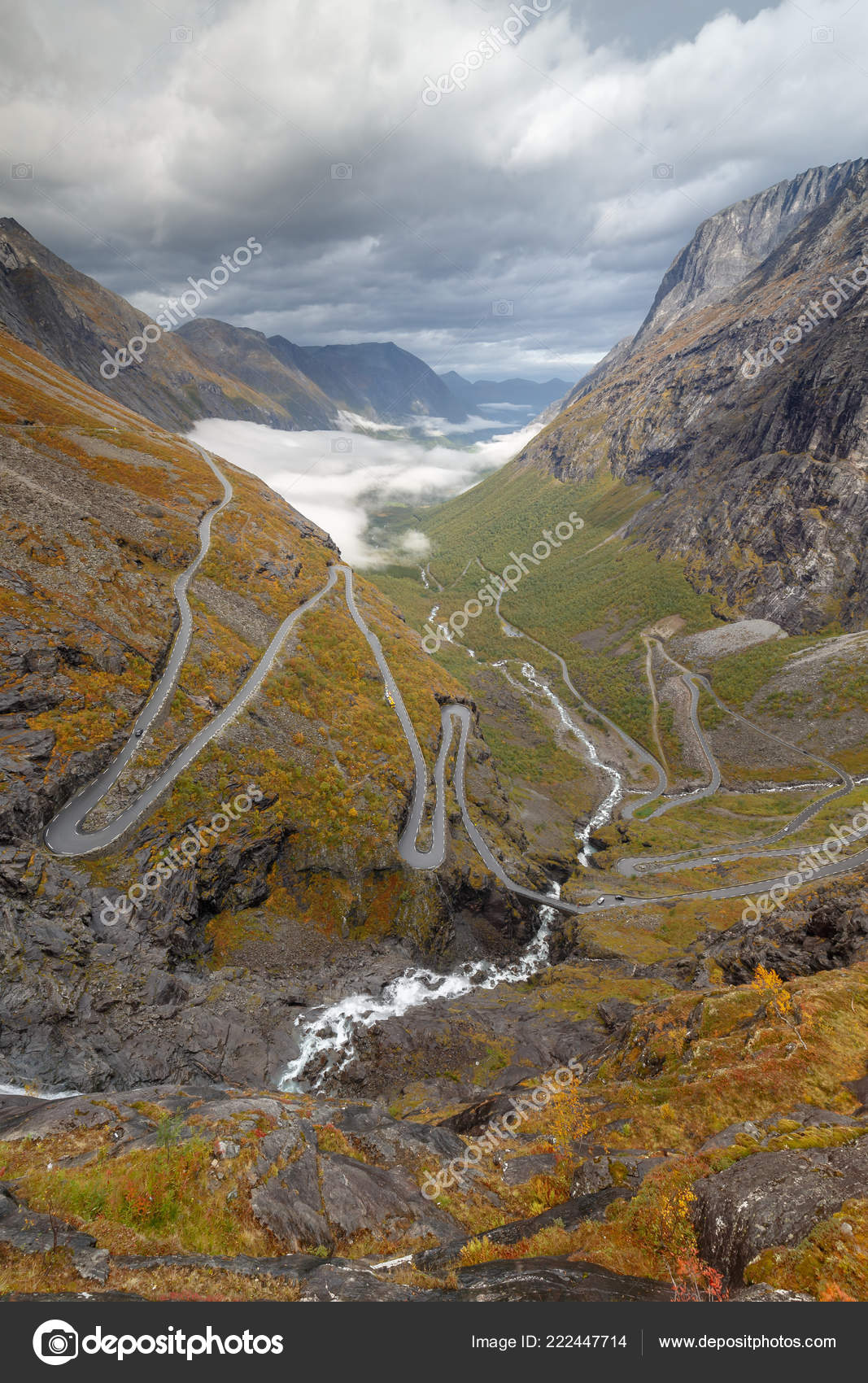 Trollstigen Famous Road Norway — Stock Photo © MennoSchaefer #222447714