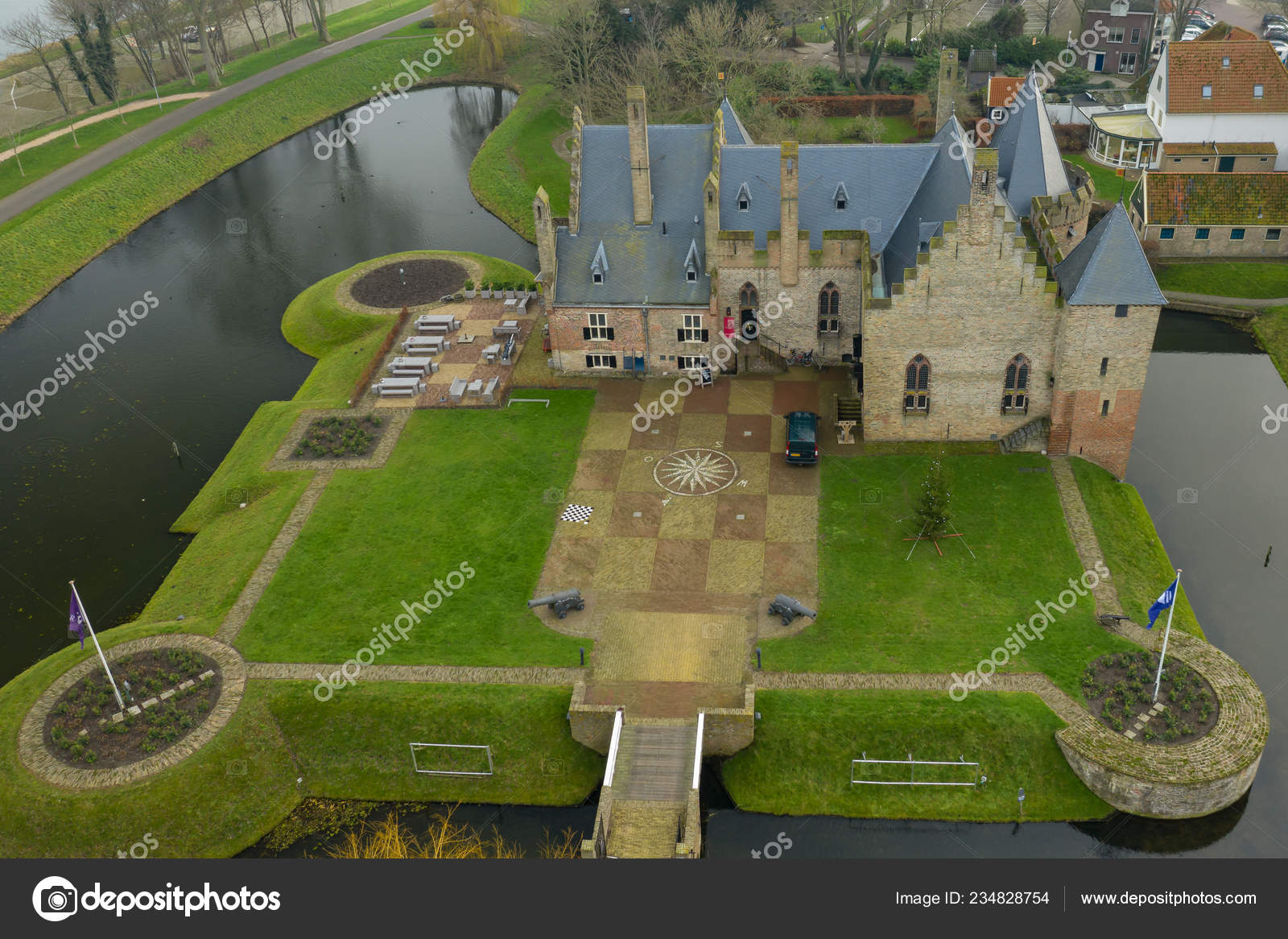 Netherlands Medemblik December 2018 Castle Radboud Medemblik Holland ...