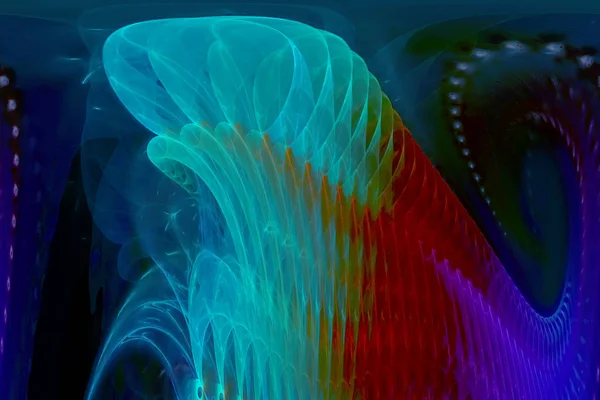 abstract digital fractal fantasy design magic, dynamic, overlay - Stock ...