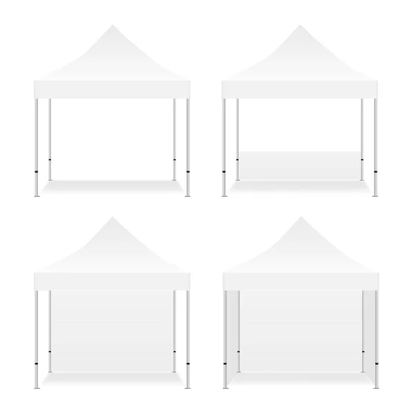 Display Tent Mockup Two Walls Isolated White Background Half Side Stock ...