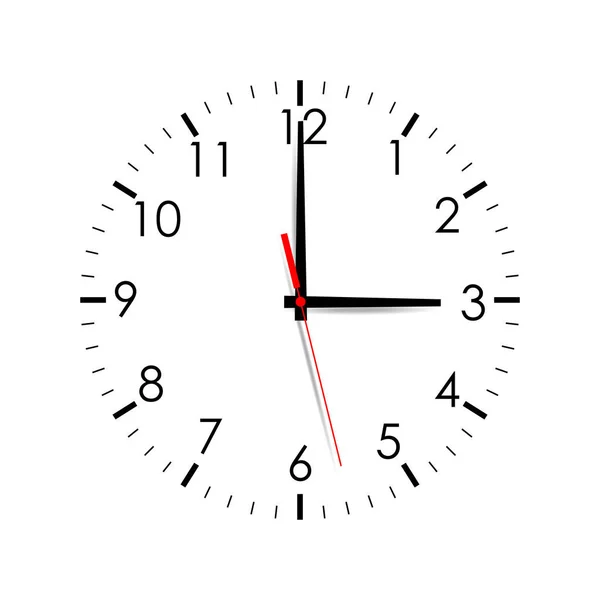 Blank white round clock face mockup Stock Vector by ©EvgeniyZimin 201438202