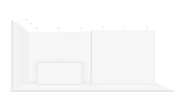 Exhibition Display Booth Mockup Side View Promotional Equipment Event ...