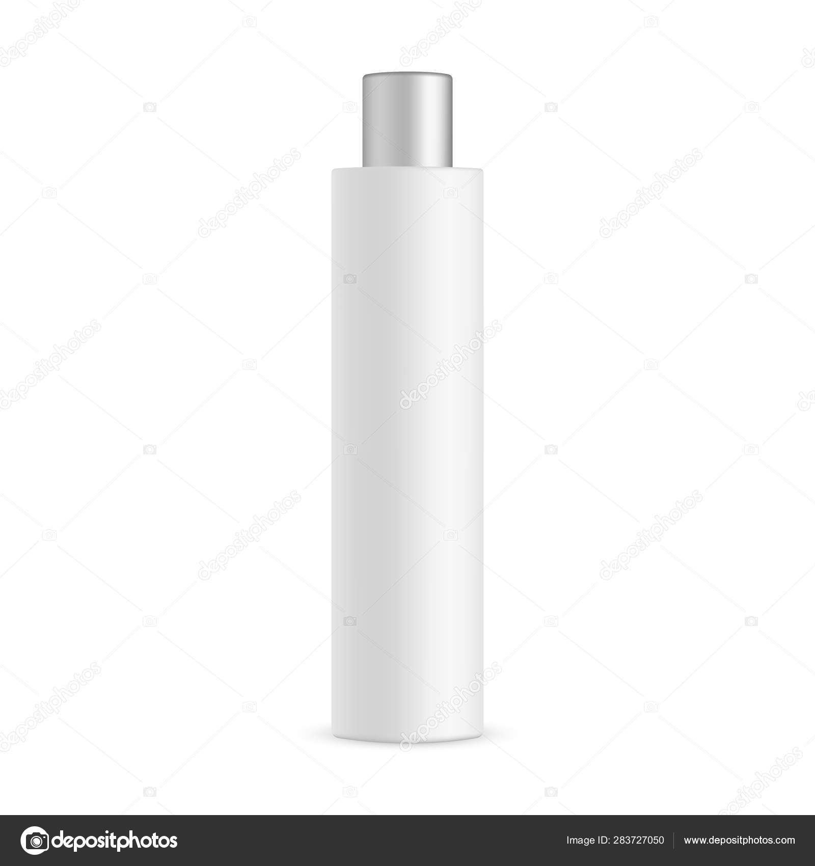 Botol Sampo Dengan Topi Logam Mockup Terisolasi Pada Latar Belakang ...