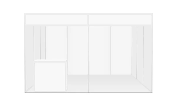 Exhibition Display Booth Mockup Side View Promotional Equipment Event ...