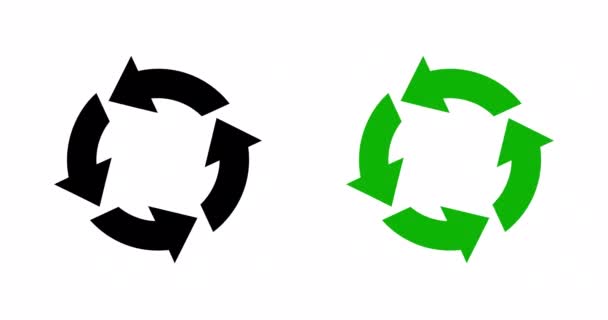 Recycle icon vector. Black recycling symbol. vector icon of recycle on ...