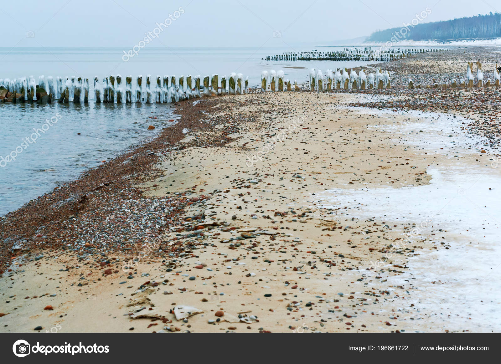 Icy Rocks Sea Shore Ice Rocks Ice Sea Rocks Sand — Stock Photo ...