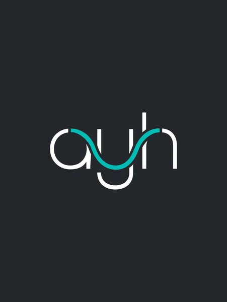 Aam Letters Logo Design Business Card Vector Illustration — Stock ...