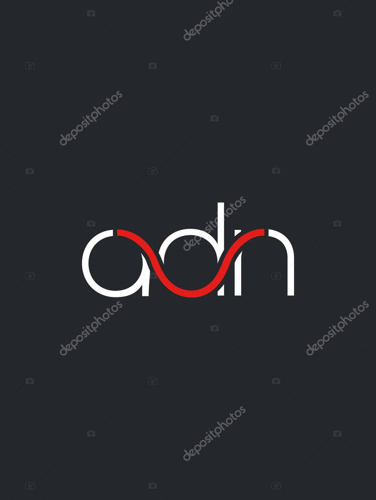 dise o del logotipo de las letras del adn para la tarjeta de visita ...