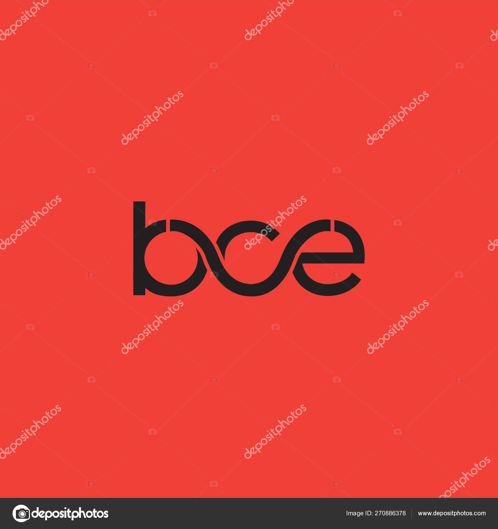Boe Letters Logo Design Business Card Vector Illustration — Stock ...