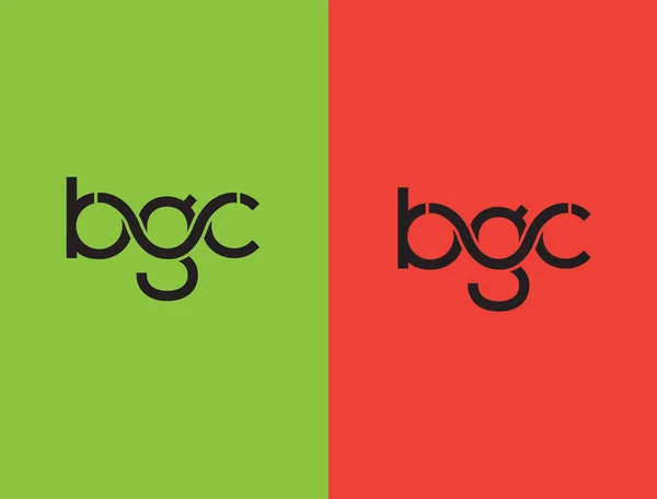 Boc Joint Letters Logo Design Color Background Business Card Vector ...