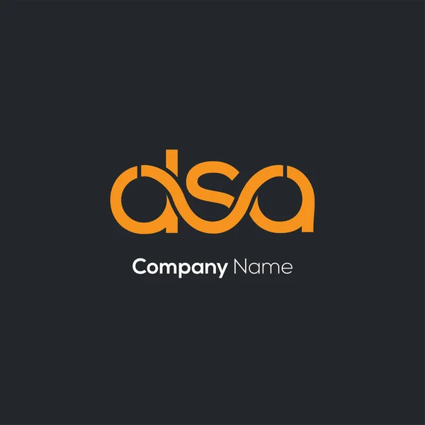 Bda Letters Logo Design Business Card Vector Illustration Stock Vector ...