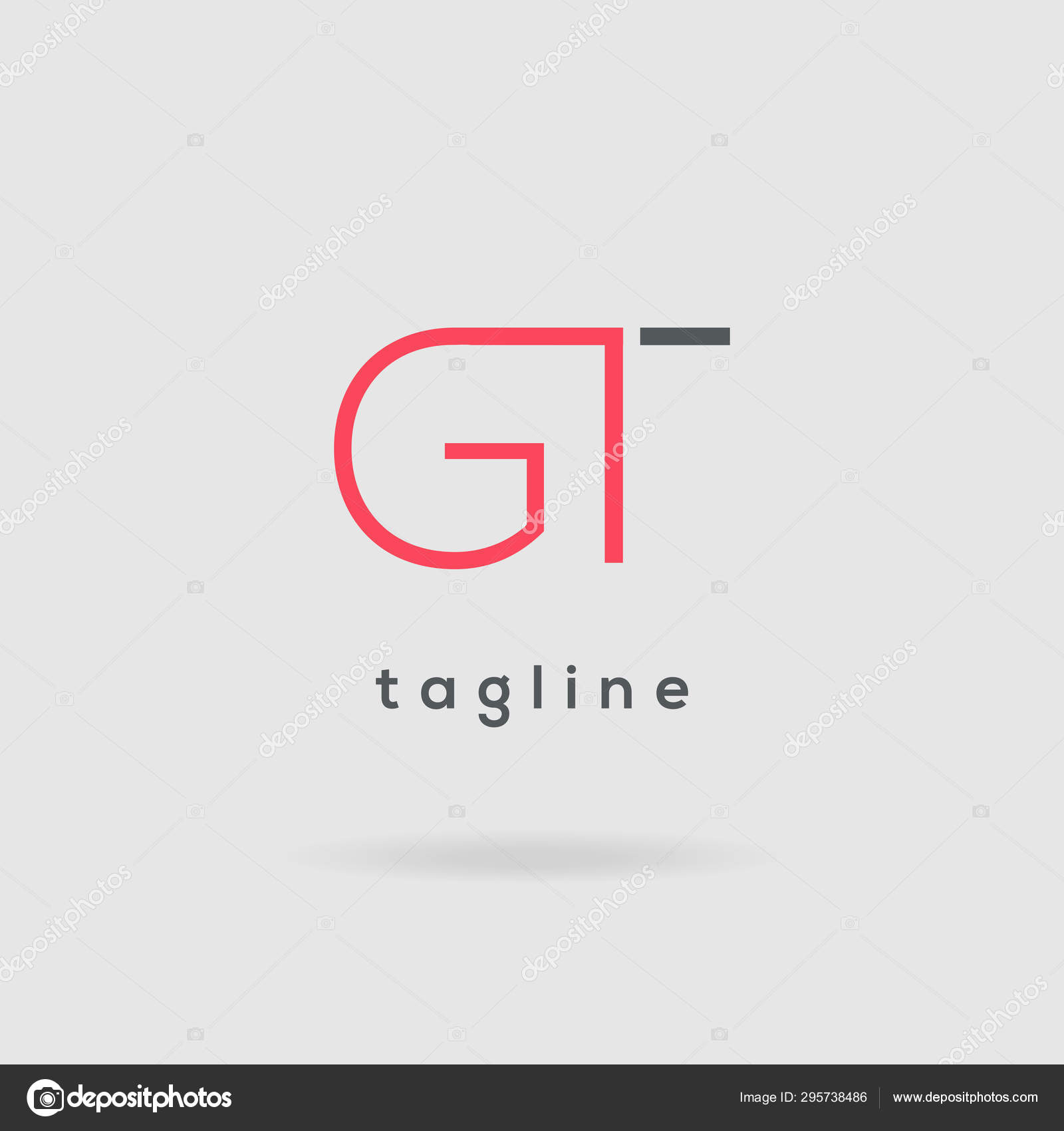 Vector Illustration Simple Logo Text Tagline Letters Stock Vector Image ...