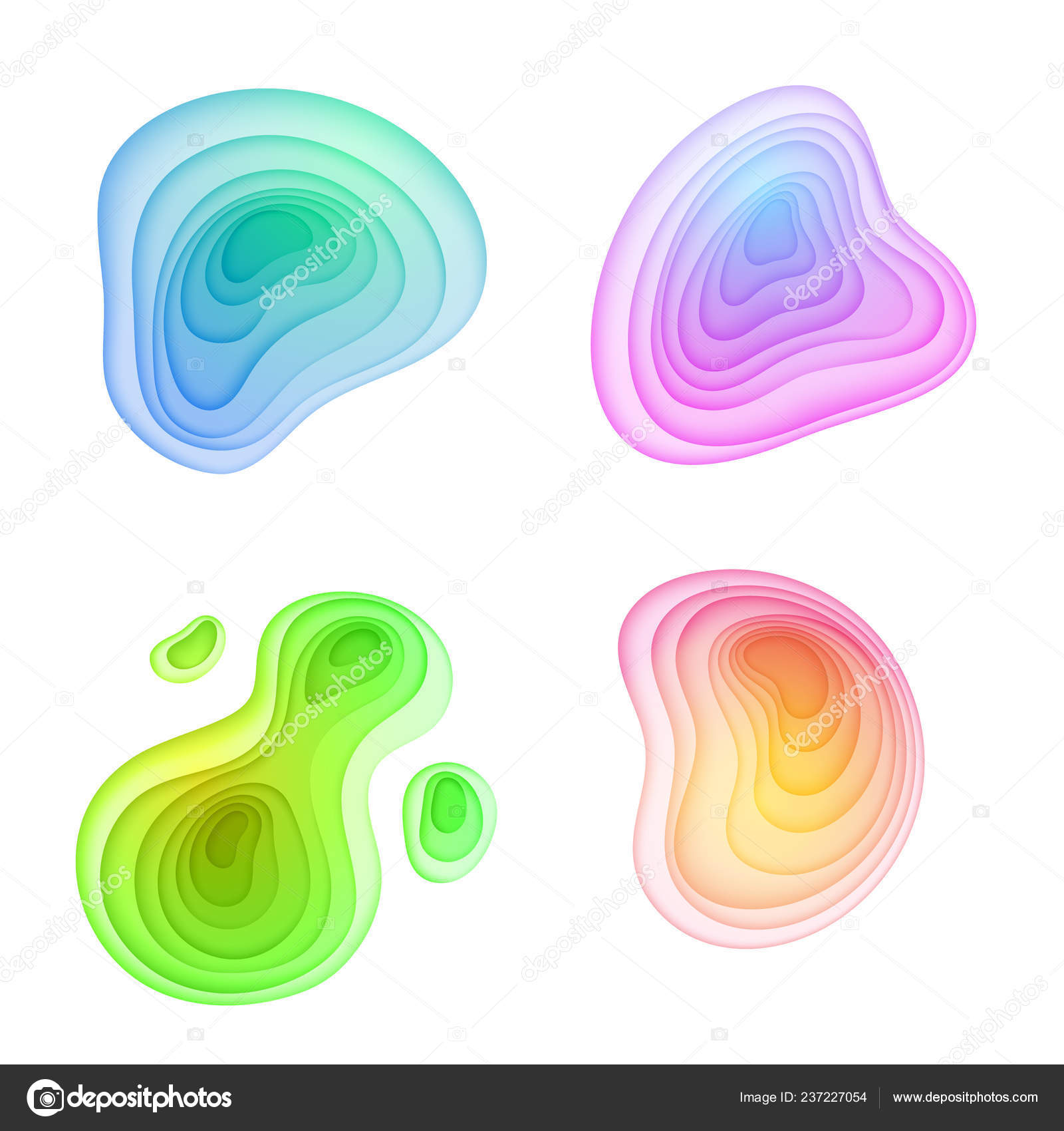 Vector abstract background. Material design. 3D Wallpaper. Trendy ...