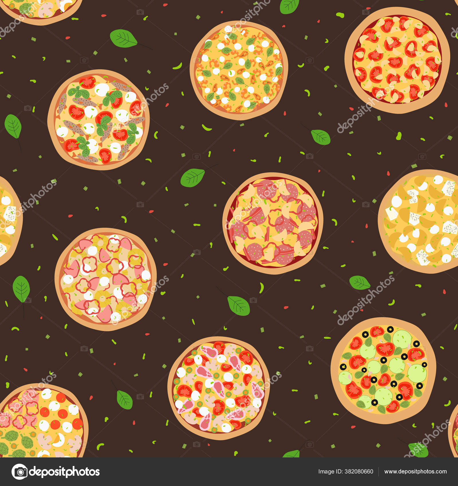 Pizza Pattern Wallpaper