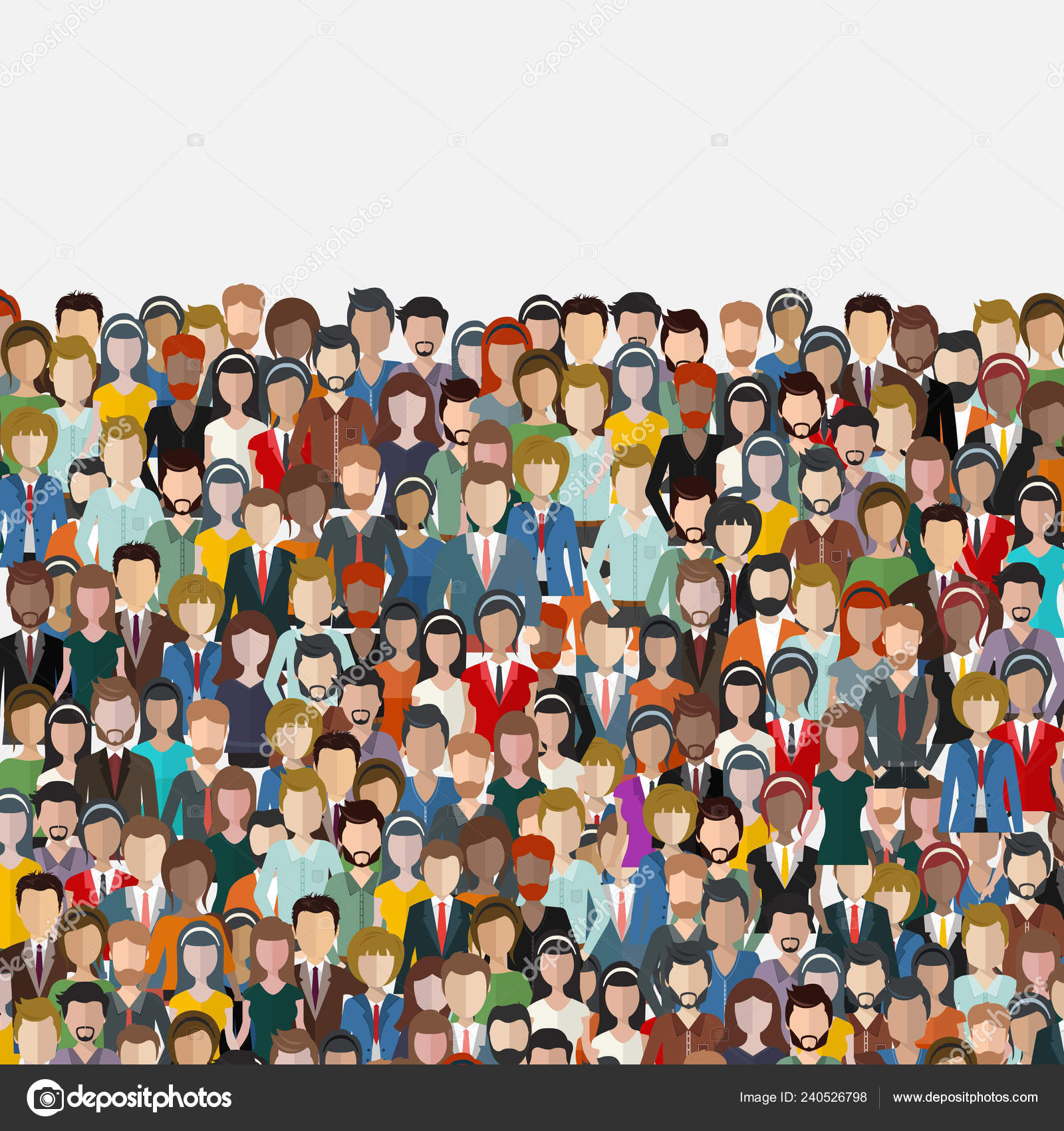 Large Group Of Business People