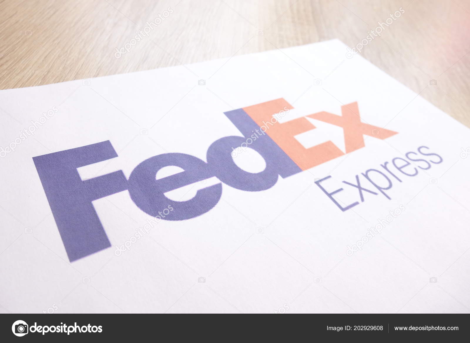 Konskie Poland May 2018 Fedex Logo Paper Sheet — Stock Editorial Photo ...