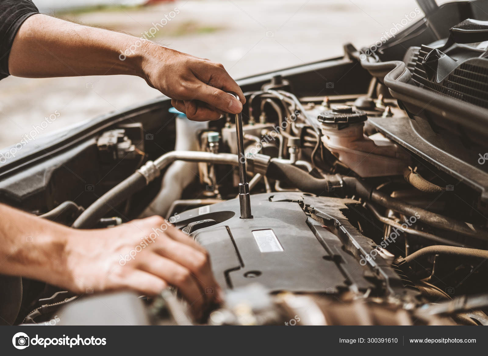Automotive Technician Working