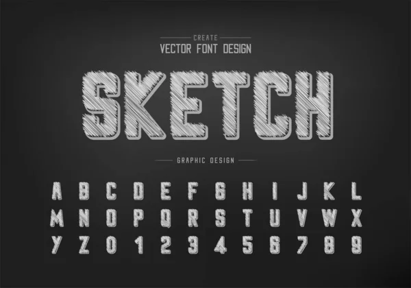 Exture Bold Font Grunge Alphabet Vector Rough Design Typeface Letter ...