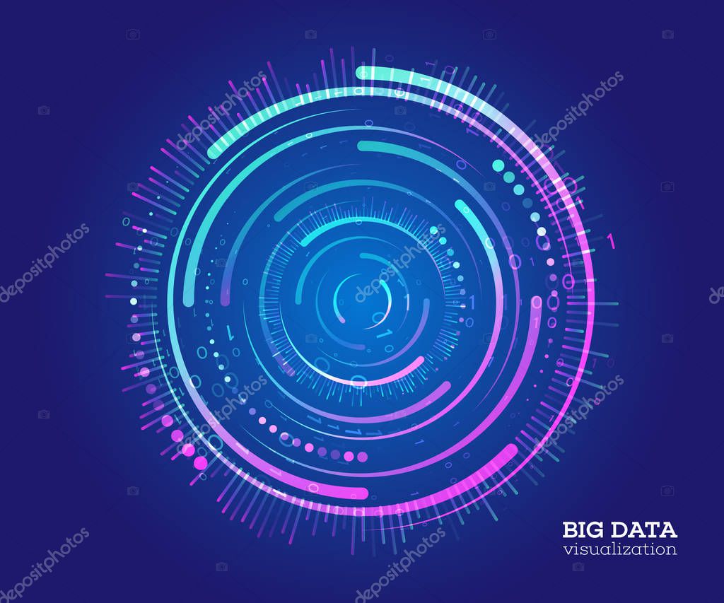 Visualizaci n de macrodatos. Fondo abstracto con matriz de puntos y l ...