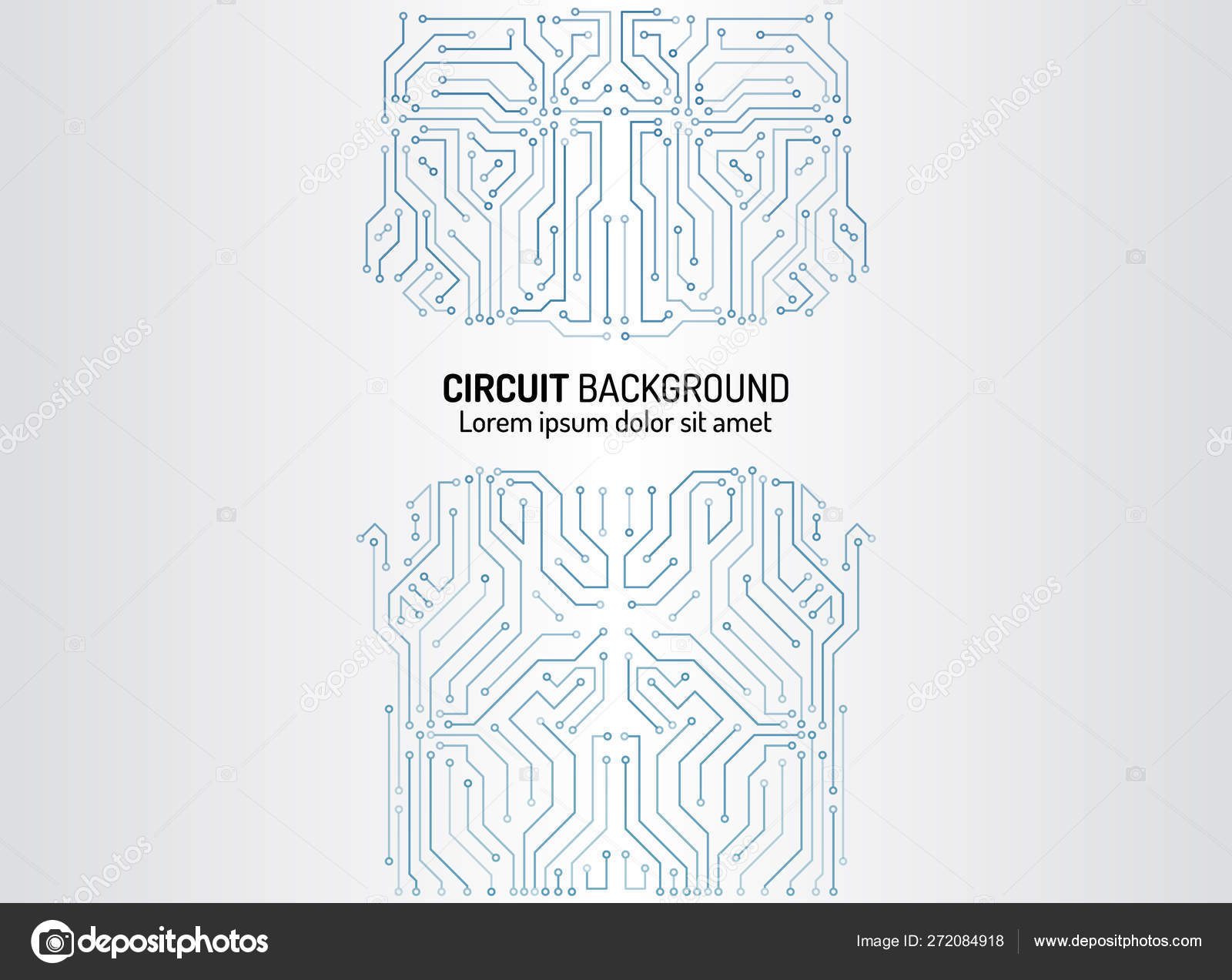 High-tech technology background texture. Circuit board minimal p Stock Vector by ©arthead 272084918
