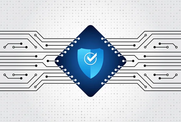 Cyber Security Data Protection Shield Icon Future Technology ...