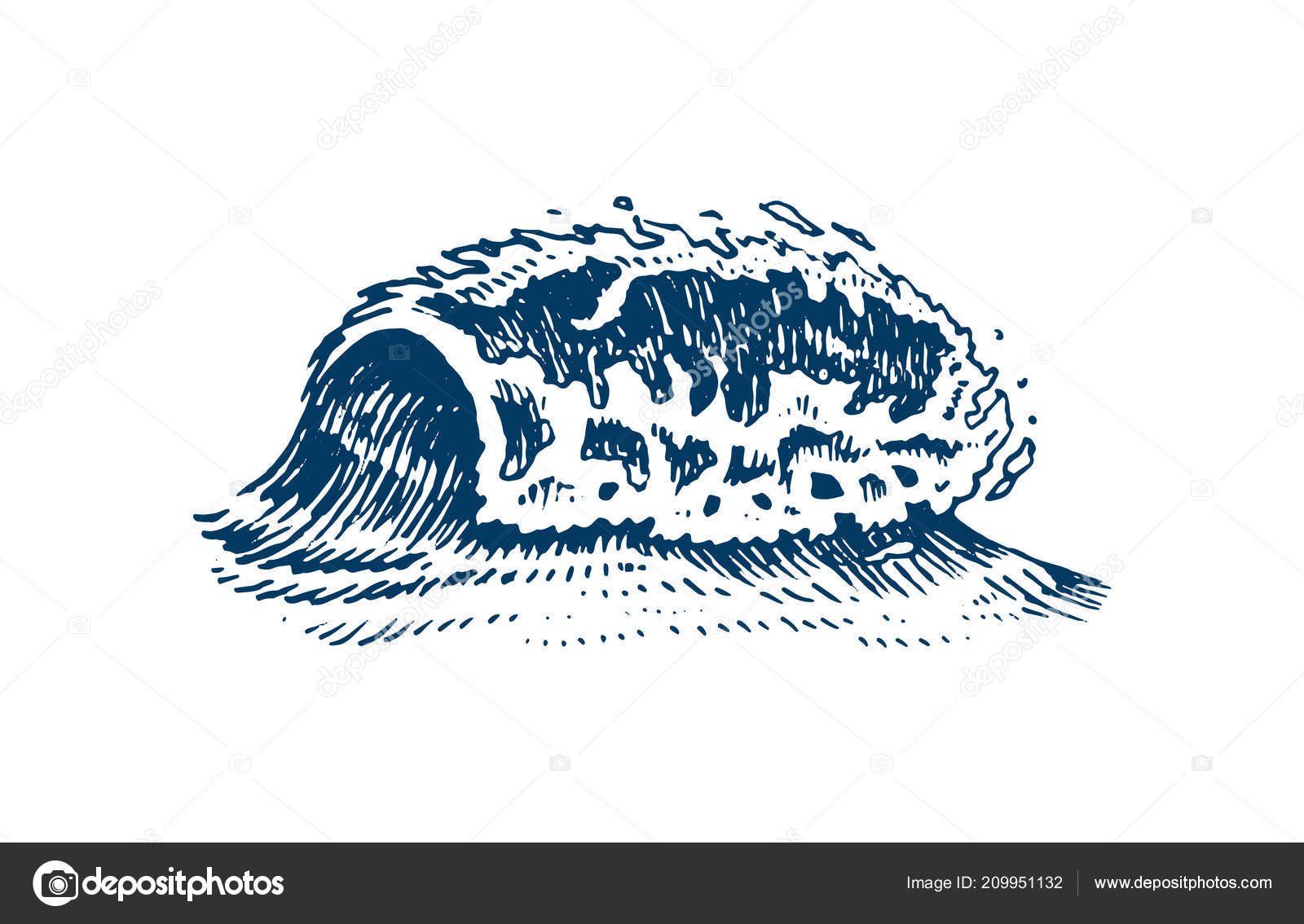 Atlantic tidal waves. Vintage old engraved hand drawn labels. Marine ...