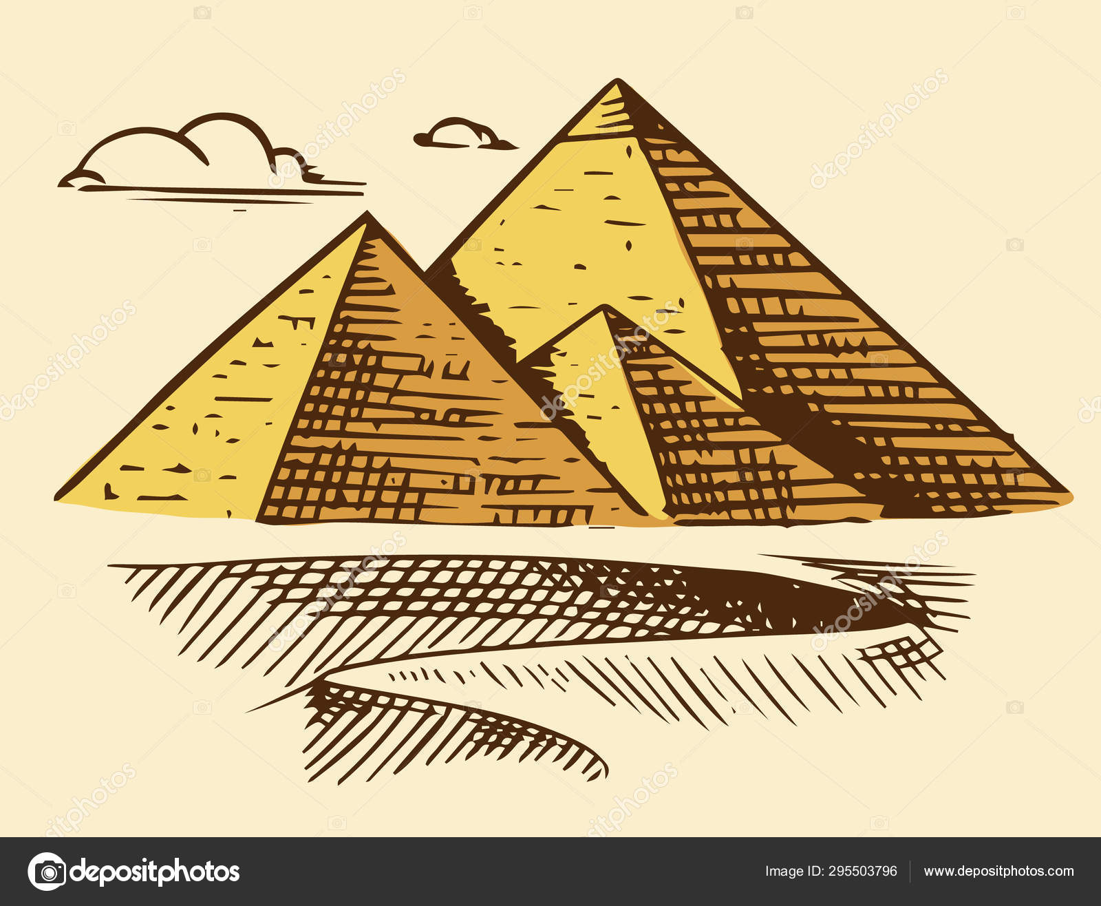 Egyptian Pyramid Tattoo Drawing