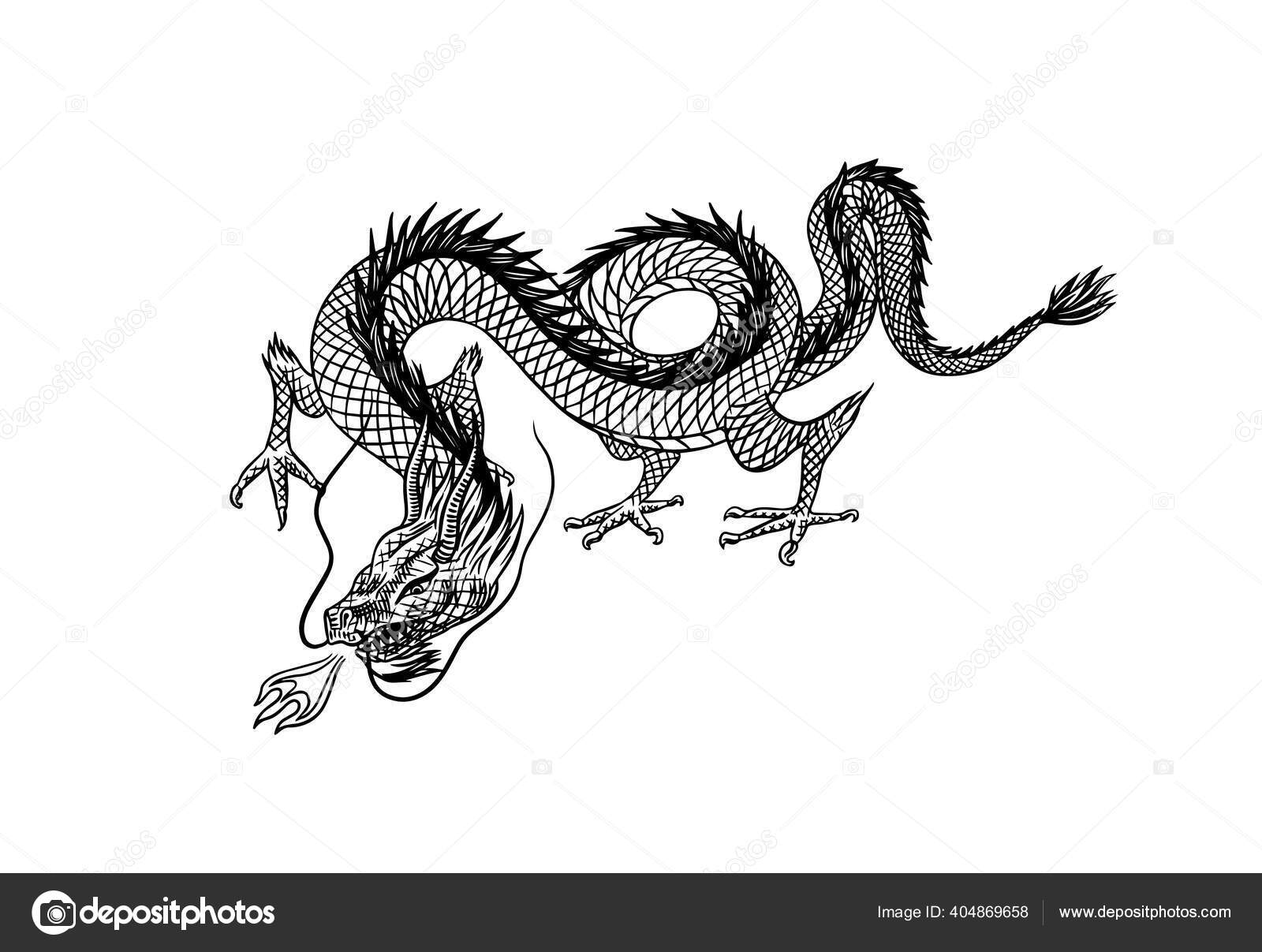 Oude Chinese Kunst Draak De Geschiedenis Van Draken In De Chinese