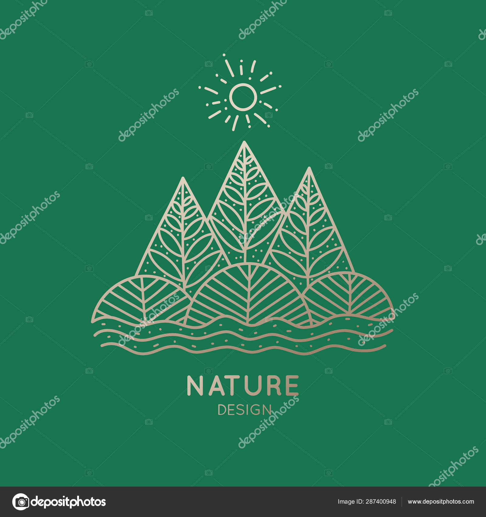 Vector logo of nature Stock Vector by ©ElenShine 287400948