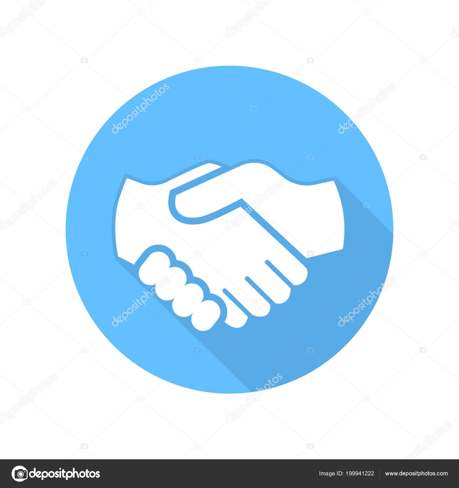 Vector Handshake Icon Blue Circle Vector Iconic Design Stock Vector by ... Vector Handshake Icon Blue Circle Vector Iconic Design Stock Vector by ...