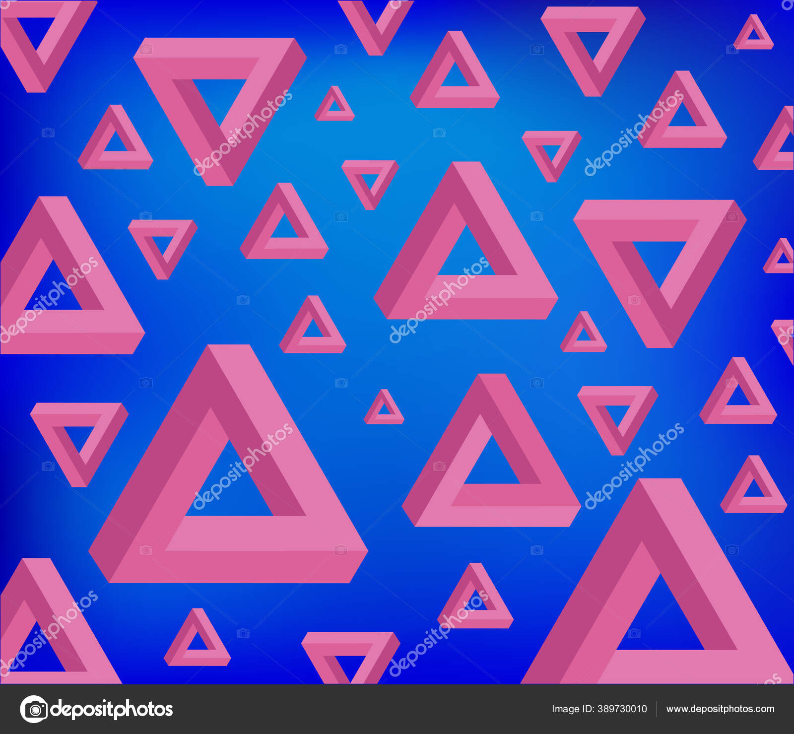 Bright Background Triangle Optical Illusion Stock Vector Image by ...