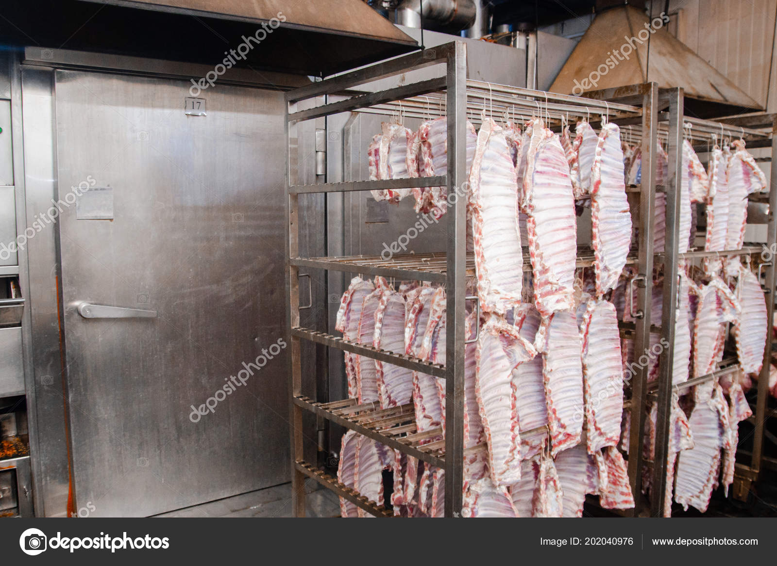 Pork Line Production Smoked Delicacies Industrial Manufacture Sausage ...