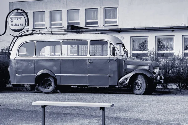 Bus Body Built Rnd Chassis Bus Chassis Differs Placing Fuel — Stock ...