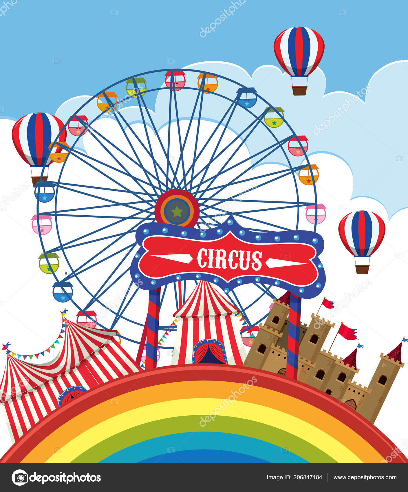 Fun Fair Template Illustration Stock Illustration by ©brgfx #206847184