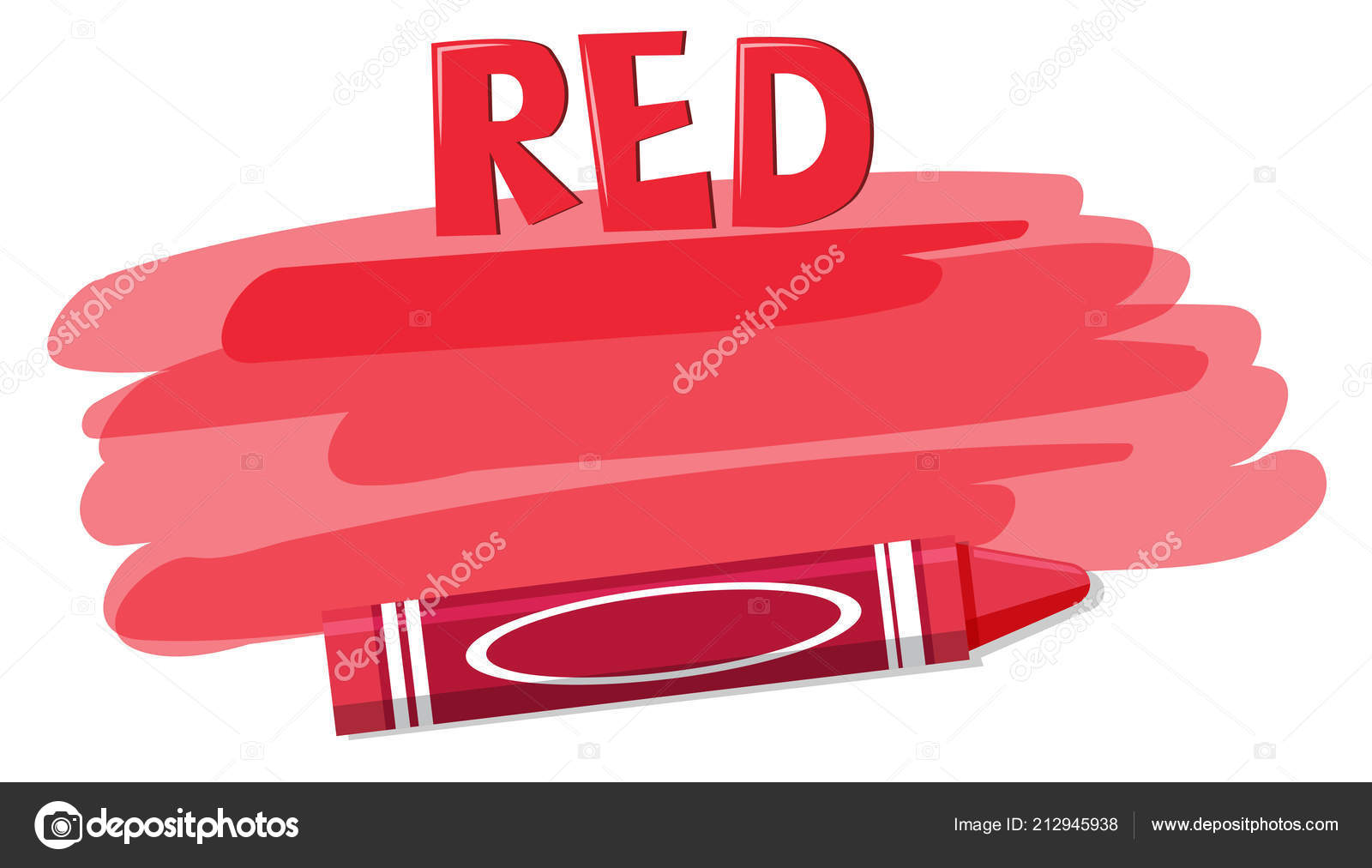 Red Crayon White Background Illustration ⬇ Vector Image by © brgfx ...