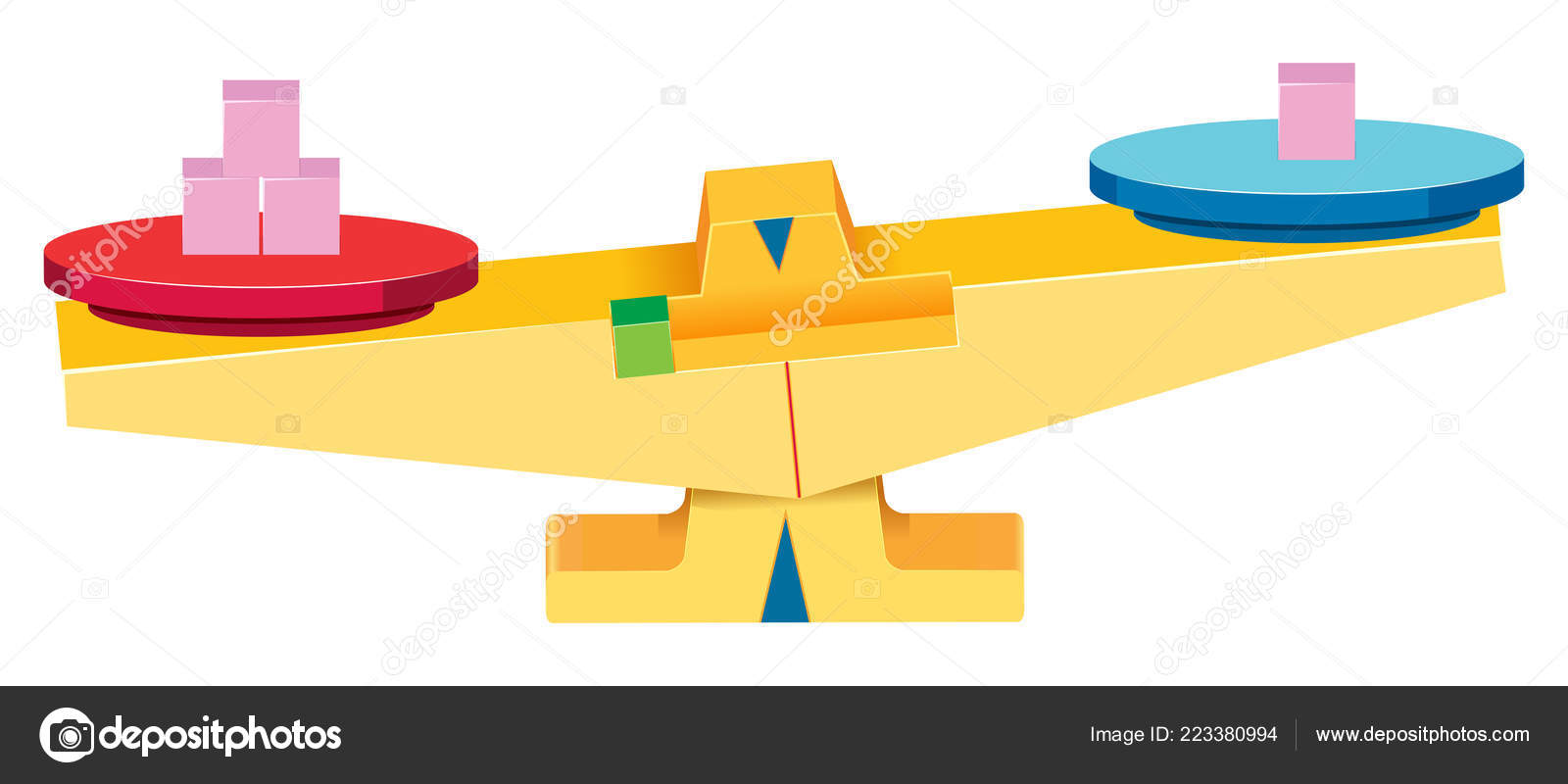 Math Scale White Background Illustration Stock Vector by ©brgfx 223380994