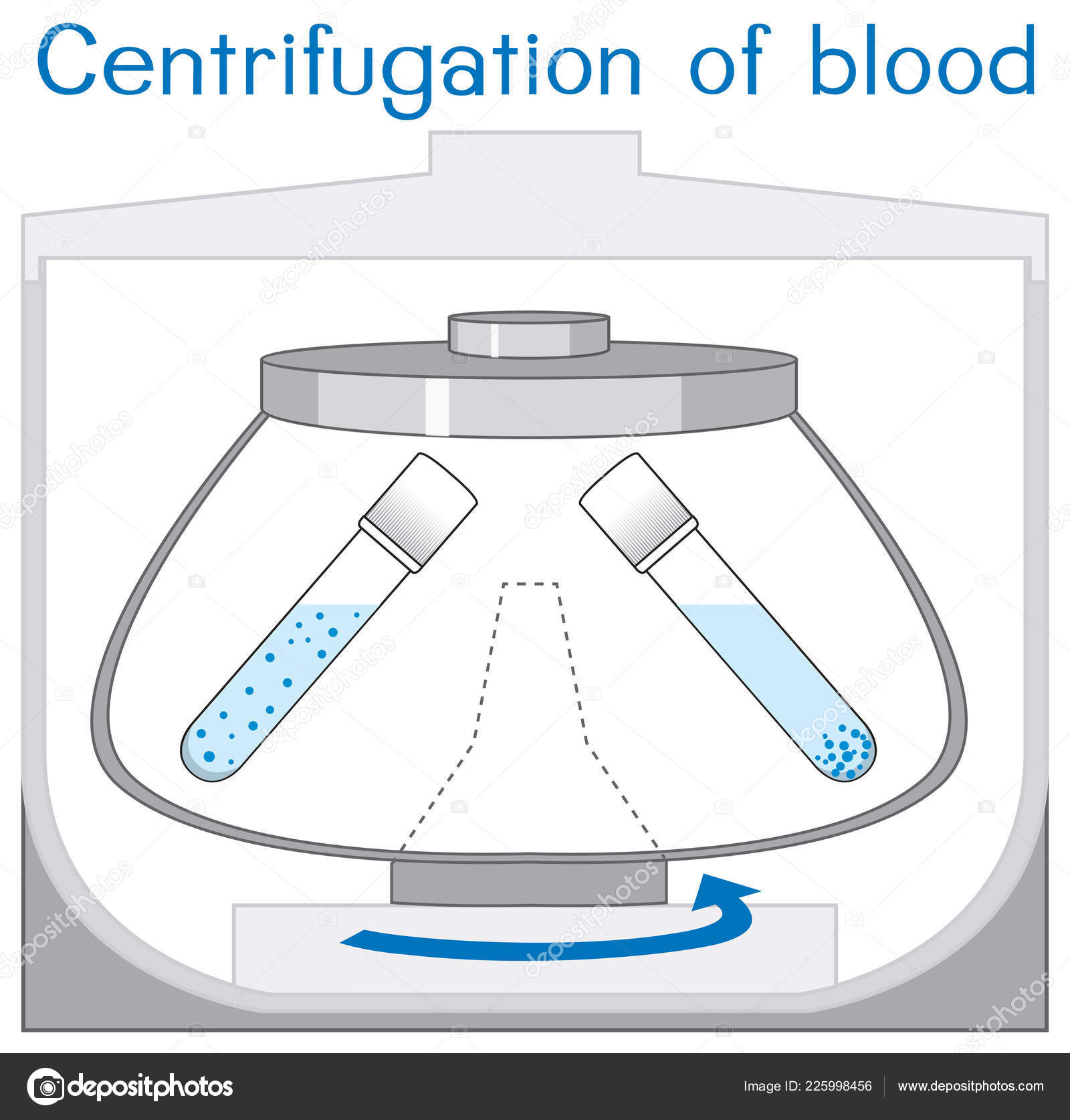 Centrifugation Blood Machine Illustration Stock Vector by ©brgfx 225998456