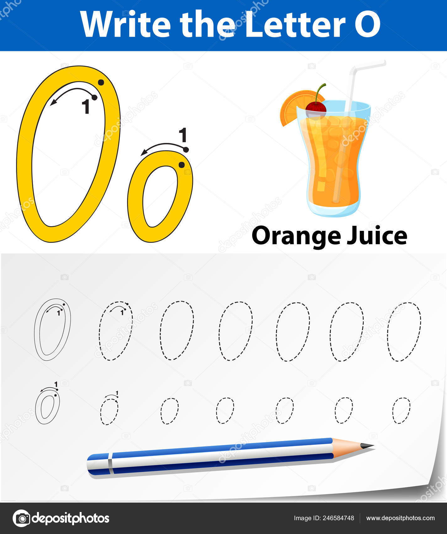 Letra Trazar Hojas Trabajo Del Alfabeto Ilustración Vector de stock por ...