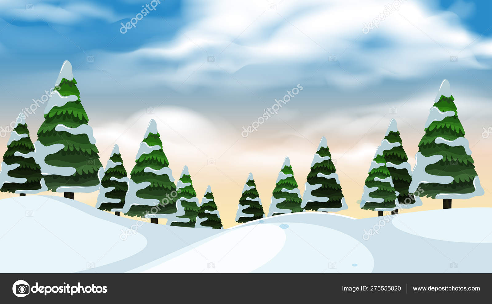 A simple nature scene Stock Vector by ©brgfx 275555020