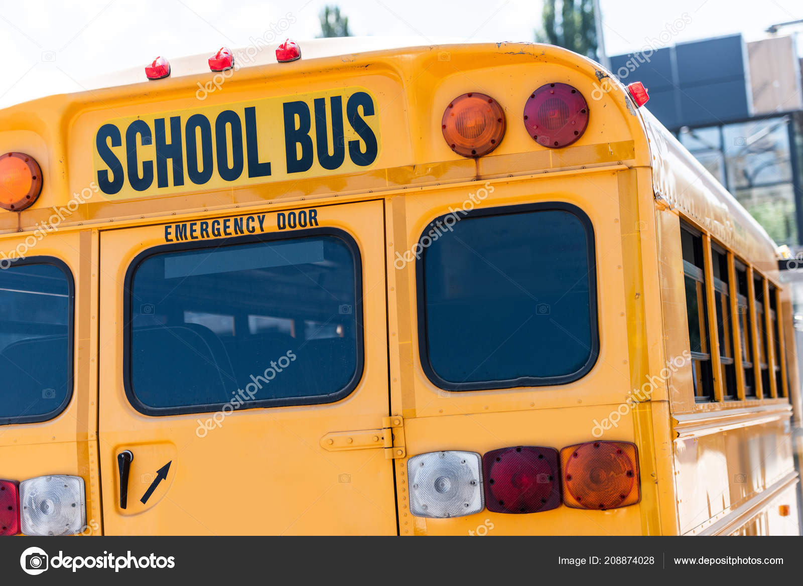 School Bus Back View