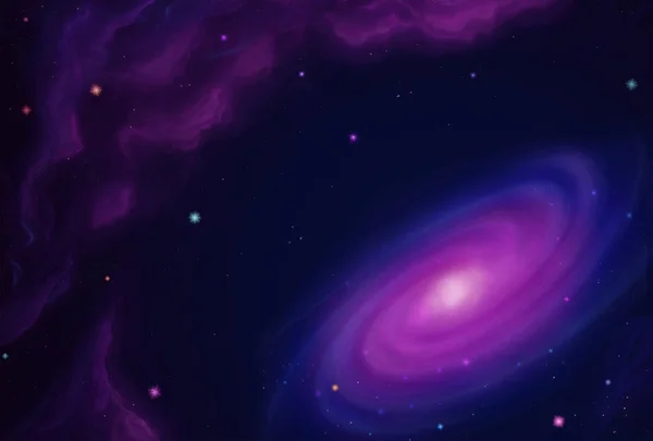 Unreal Magic Space Illustration Background — Stock Photo © NextMars ...