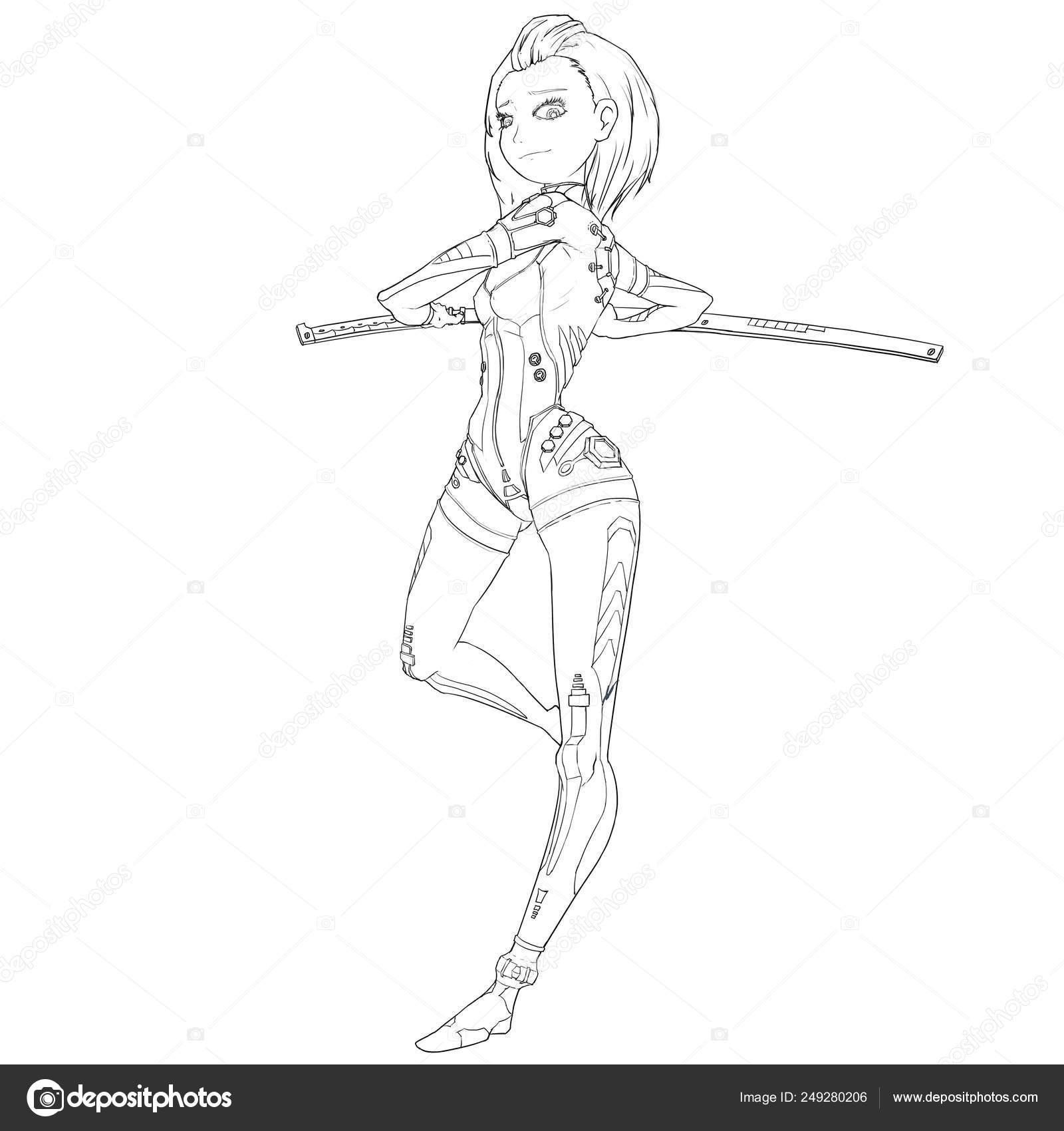 Ninja Pose Tegning Ternet Ninja