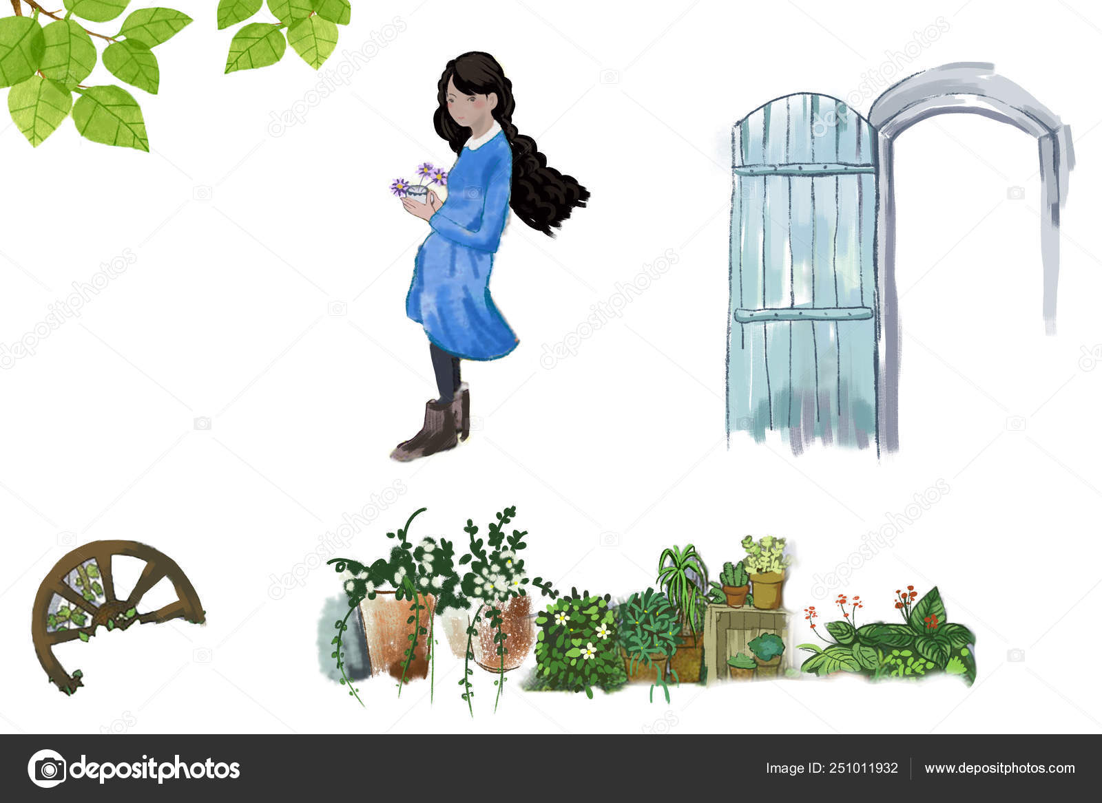 Close View Various Colorful Elements Set Illustration — Stock Photo ...