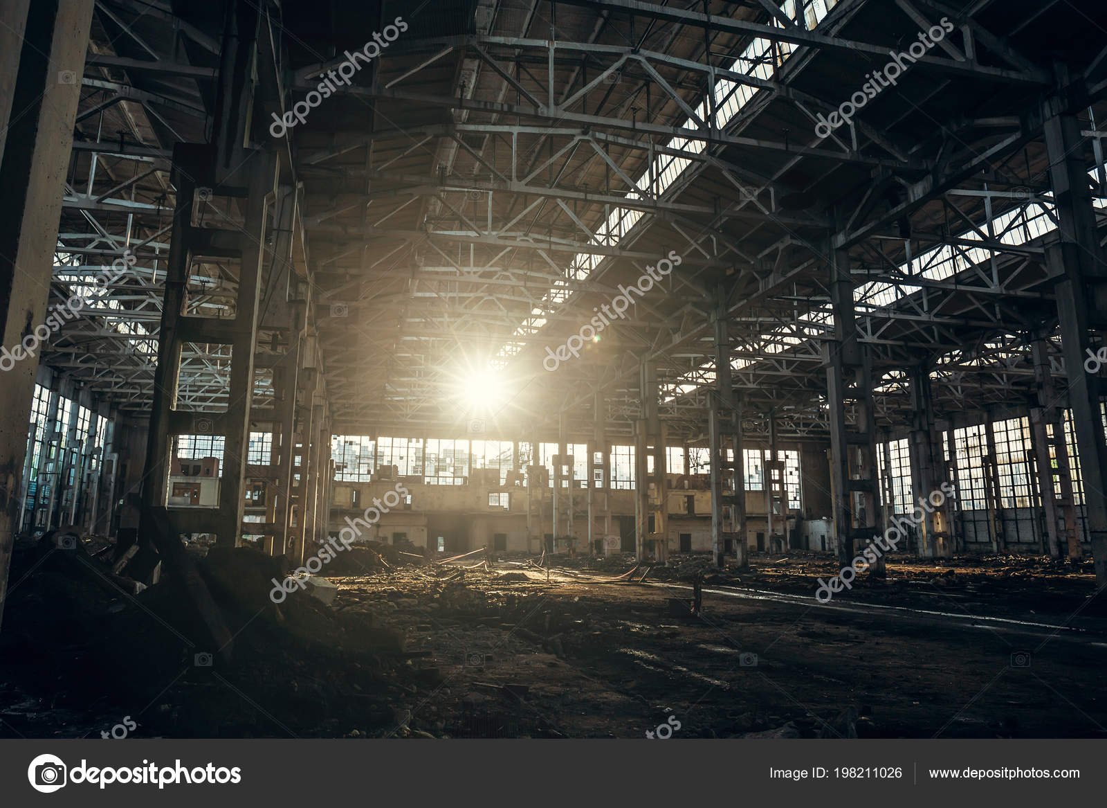 Inside Old Factory Building