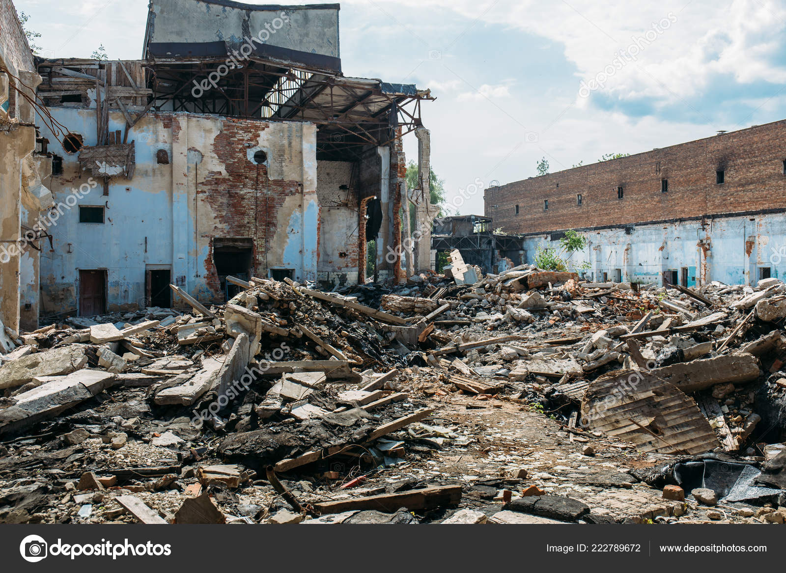 Earthquake or war aftermath or hurricane or other natural disaster ...