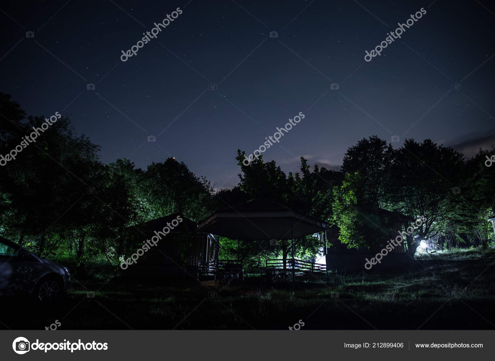 Country Summer Night Wallpaper