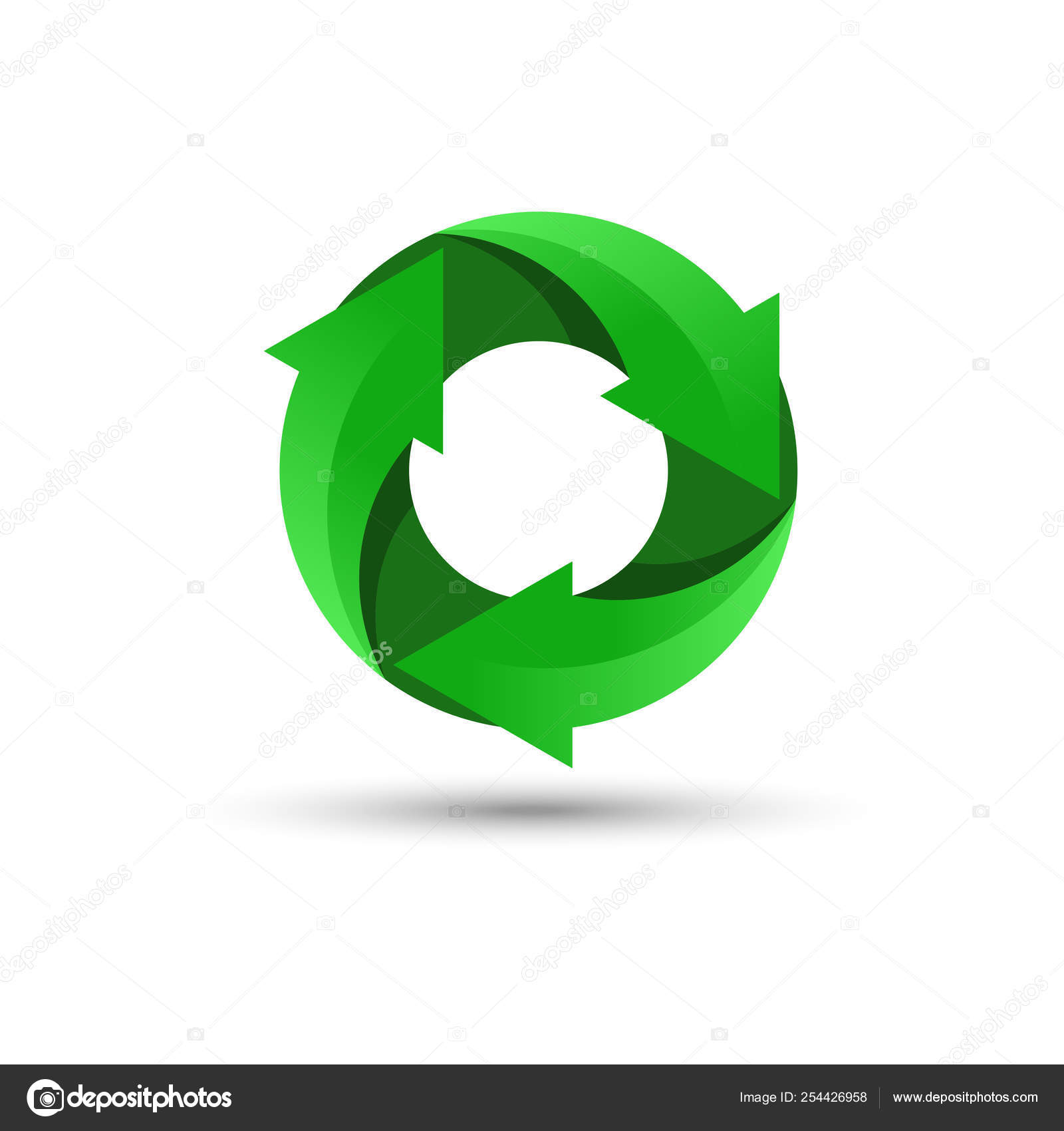 Green recycling logo ⬇ Vector Image by © hartgraphic | Vector Stock ...