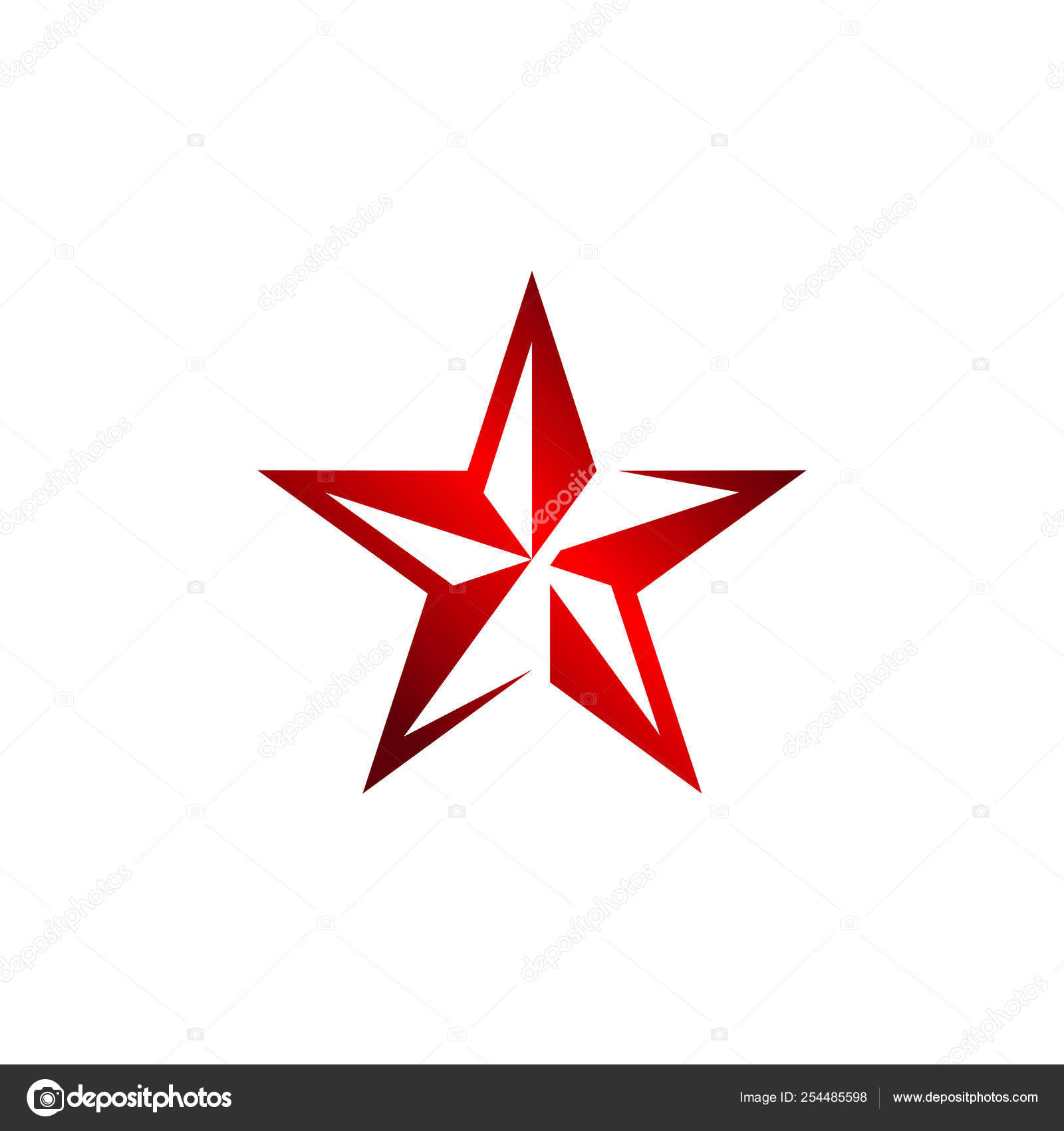 Logotipo De Estrella Roja
